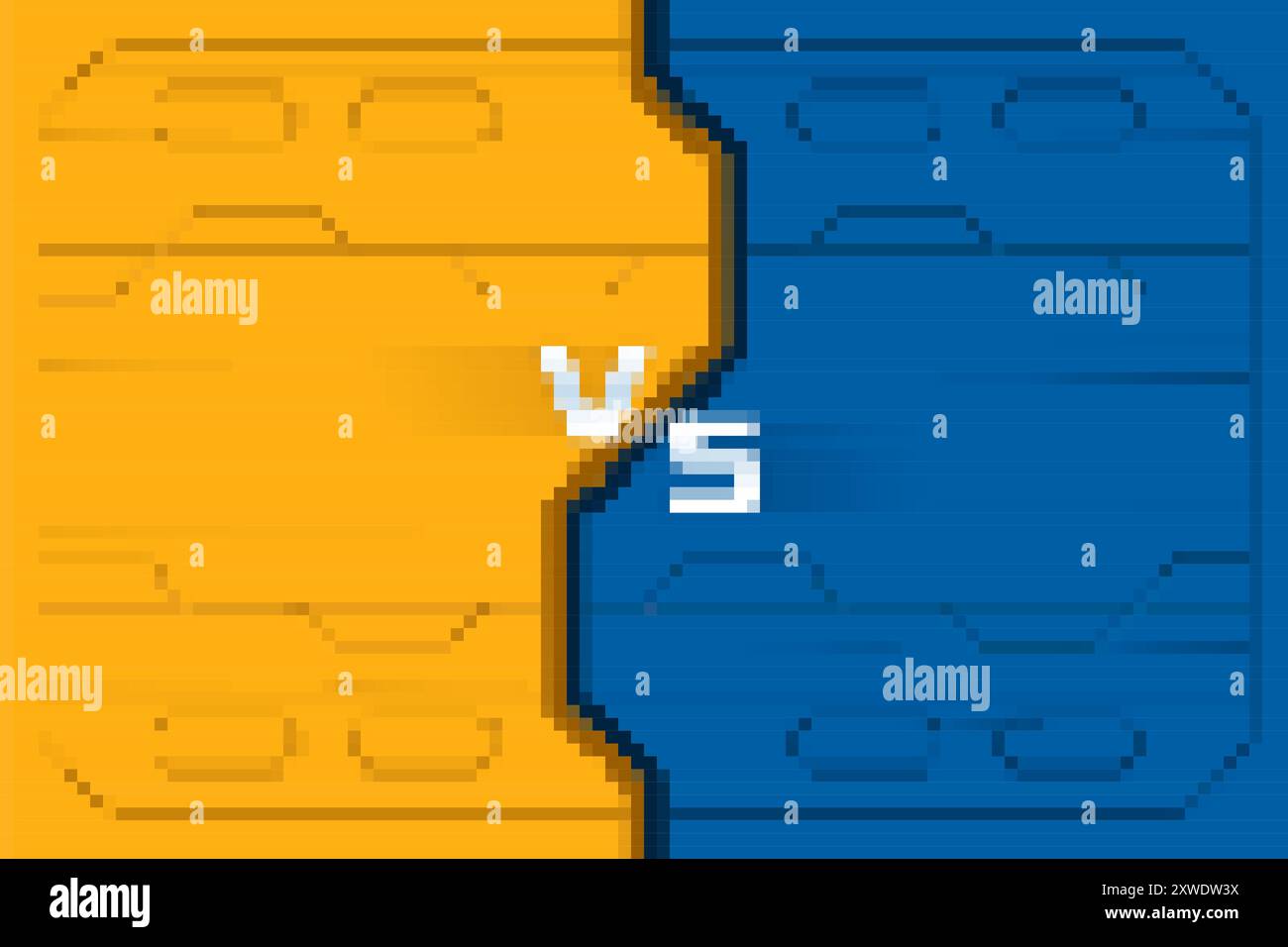 Video game competition banner. Vs background with futuristic space door ...