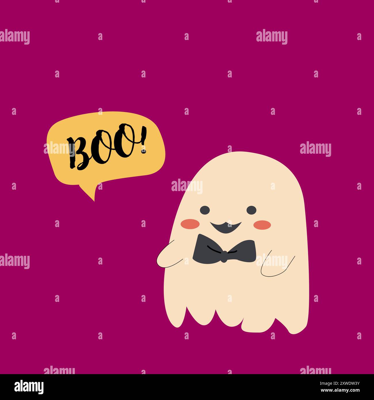 Cute halloweens ghost groom. Halloween day sticker. Childrens ghost ...