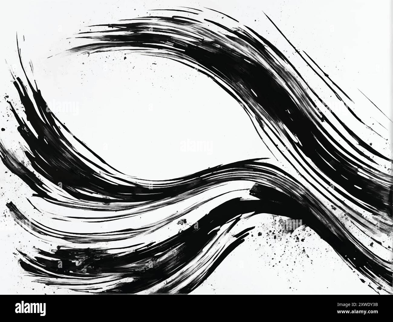 Vector brush stroke texture. Distressed uneven grunge background ...