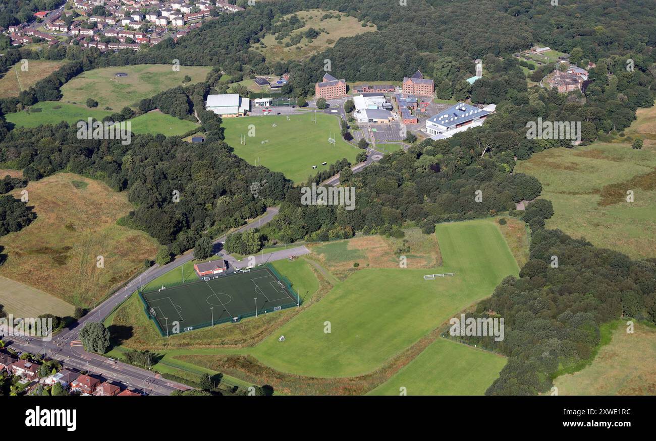 aerial view of Hopwood Hall College Stock Photo - Alamy
