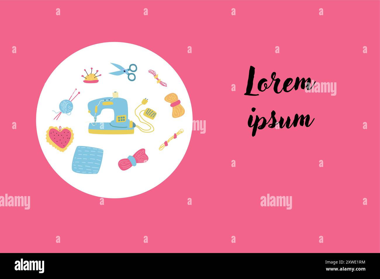 Tailors hand sewing Stock Vector Images - Alamy