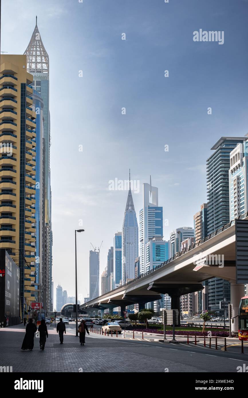 Beautiful Dubai city cityscape with modern new buildings. Modern ...