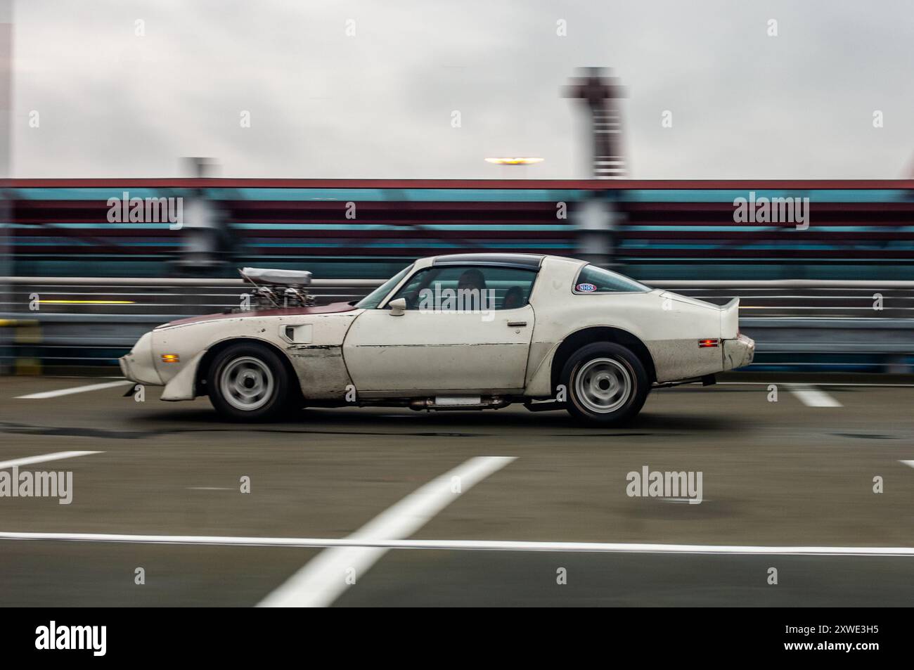 White Pontiac Trans Am Stock Photo - Alamy