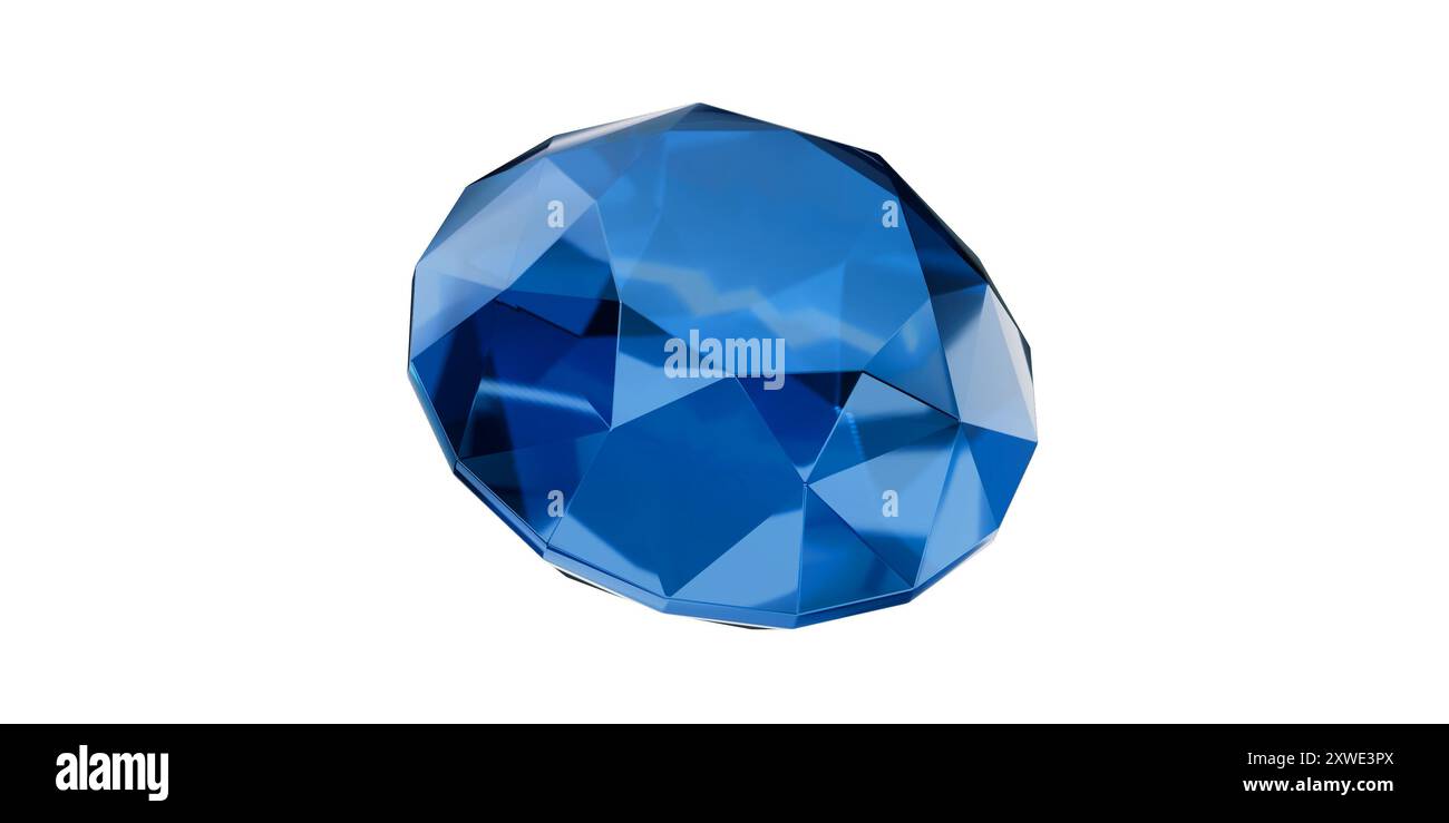 Sapphire Gem on transparent background, blue gemstone diamond isolated ...
