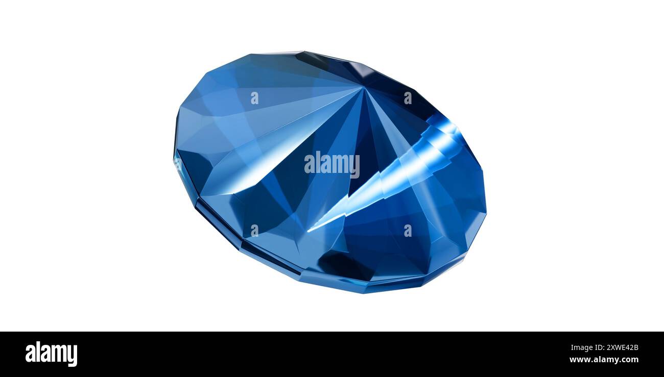 Sapphire Gem on transparent background, blue gemstone diamond isolated ...