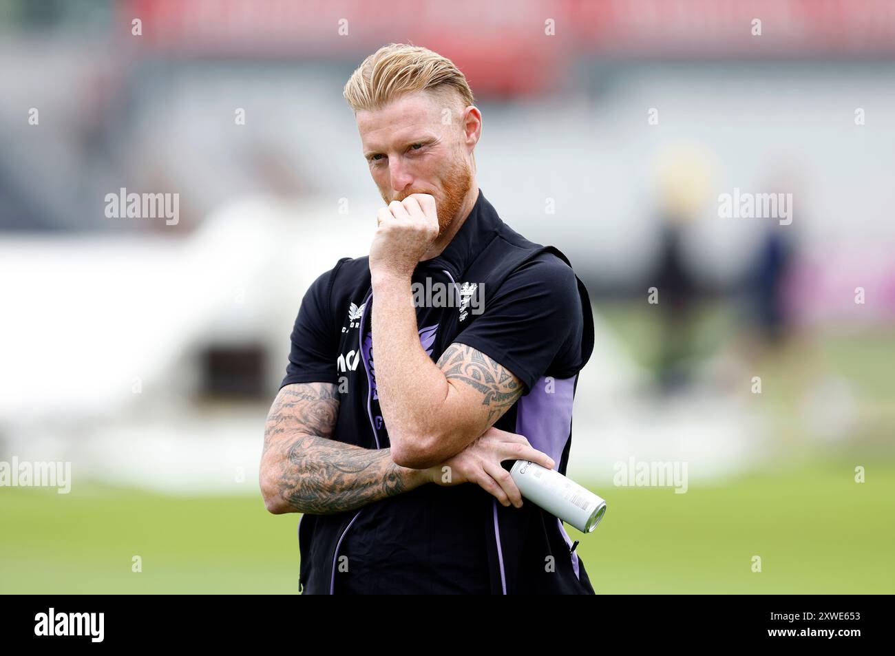 England's Ben Stokes during a nets session at Emirates Old Trafford ...