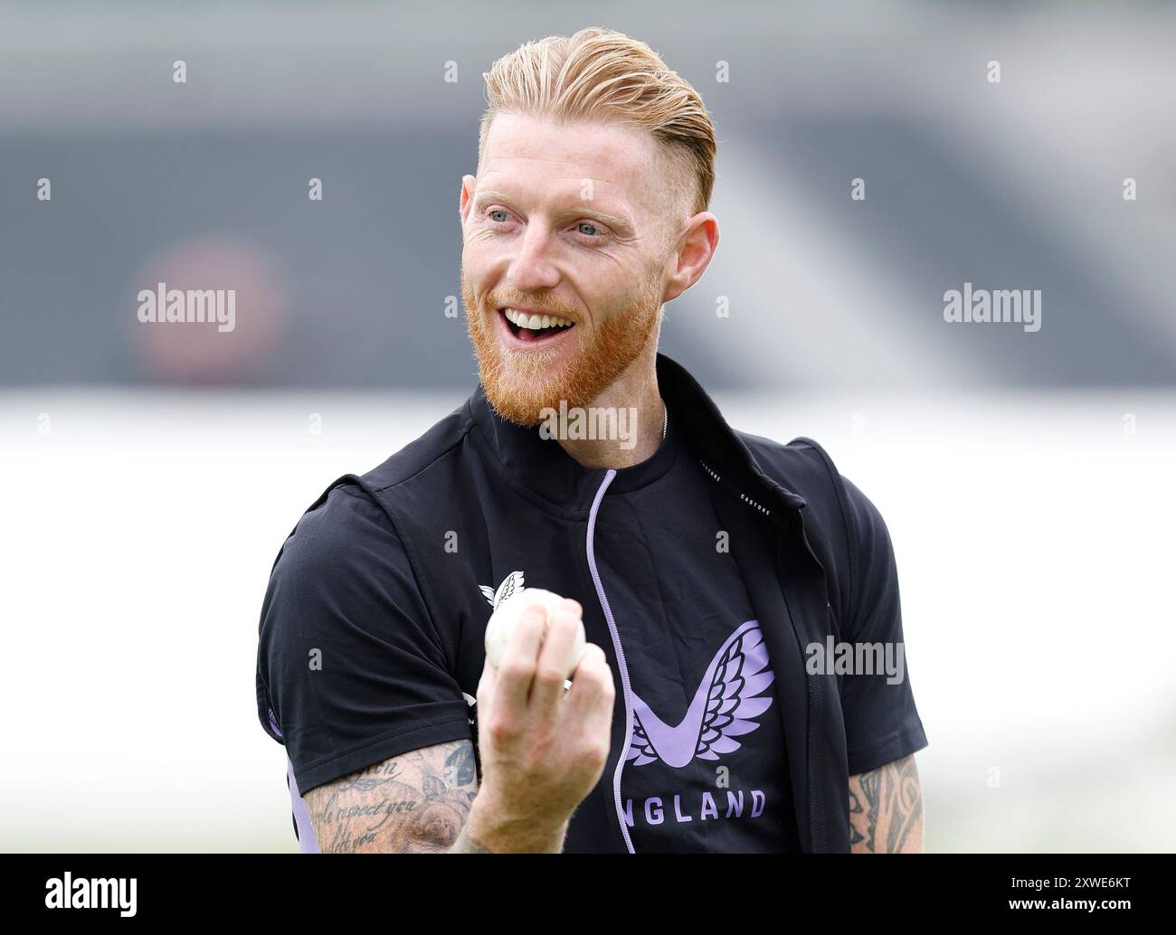 England's Ben Stokes during a nets session at Emirates Old Trafford ...