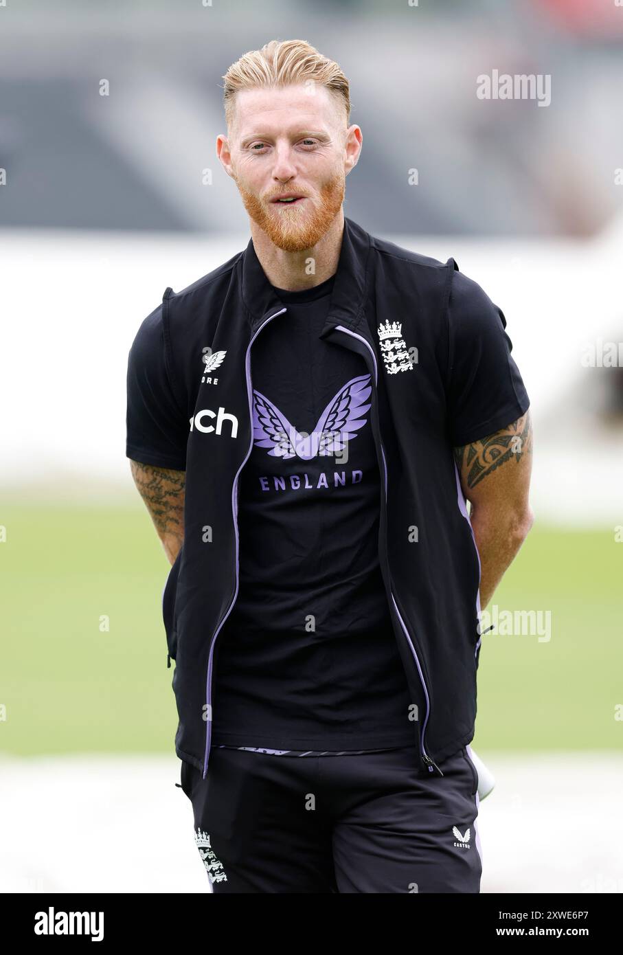 England's Ben Stokes during a nets session at Emirates Old Trafford ...