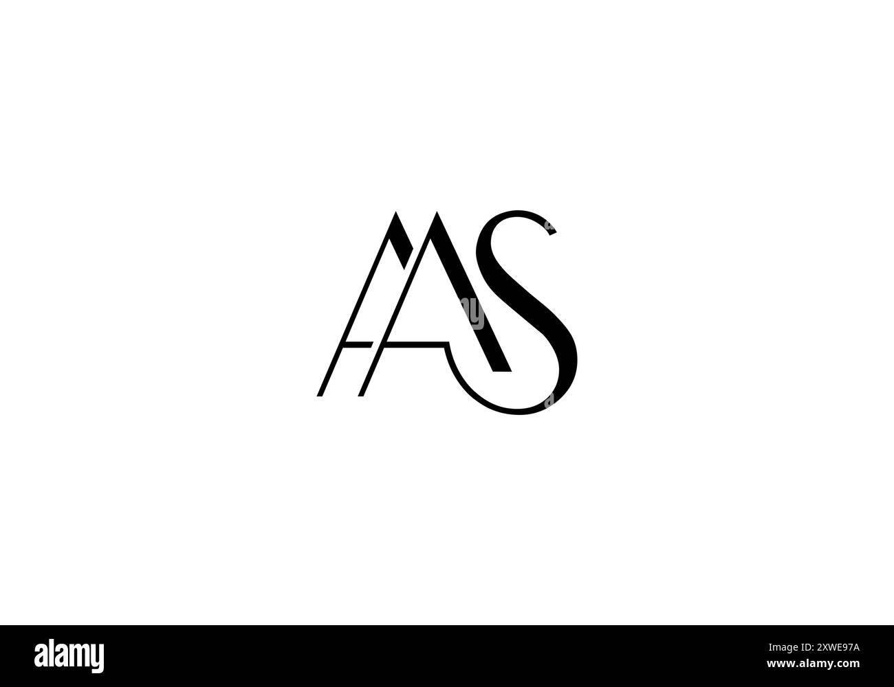 Logo Letter A A and S, Modern Simple Minimalist, Logo Typography A A S ...