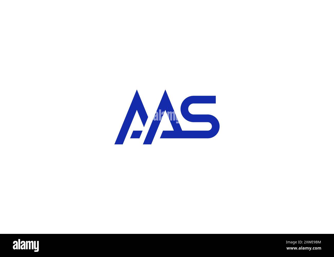 Logo Letter A A and S, Modern Simple Minimalist, Logo Typography A A S ...