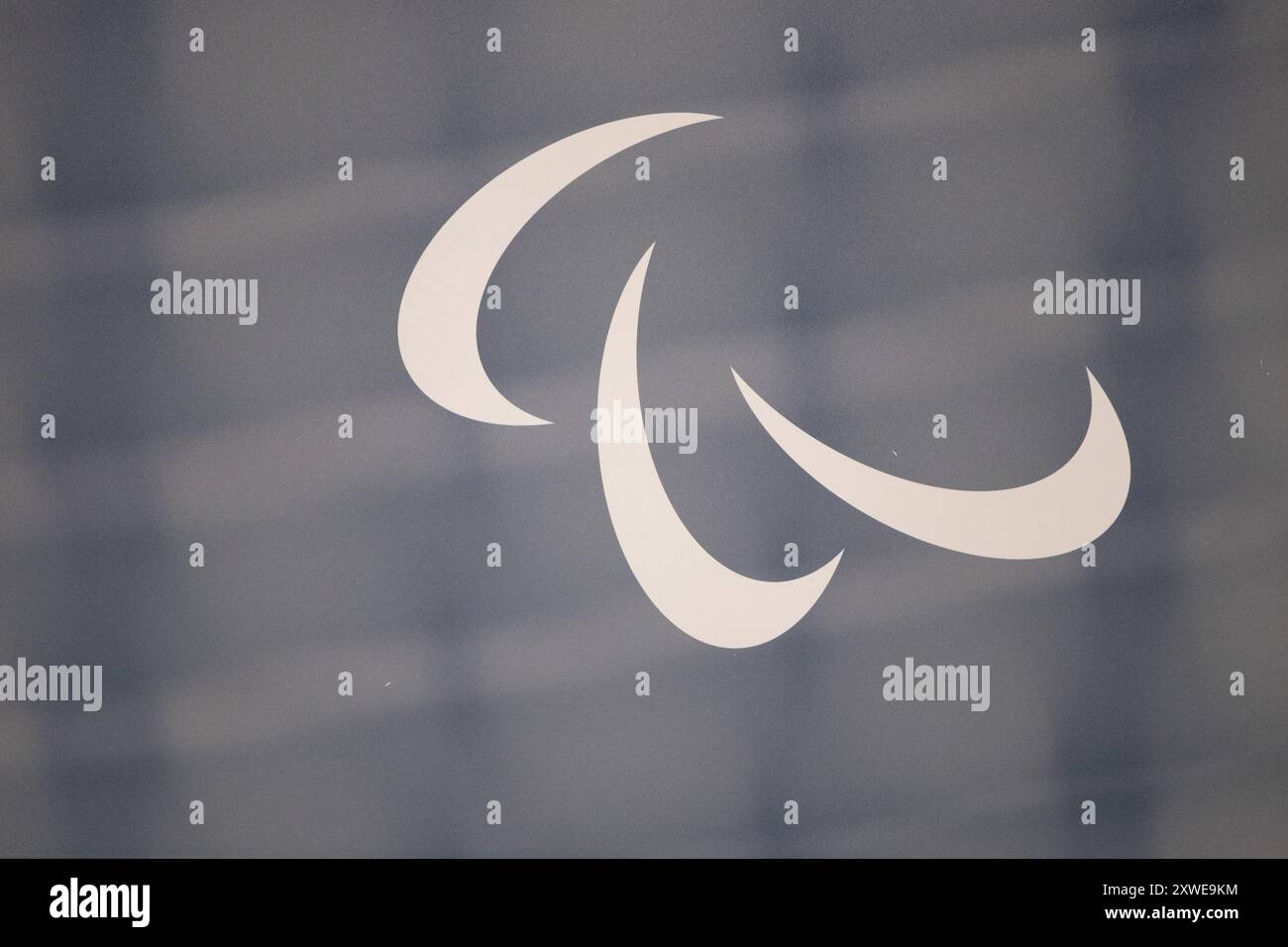 Paris, France. 19th Aug, 2024. Paralympics logo. View of the Goalball ...