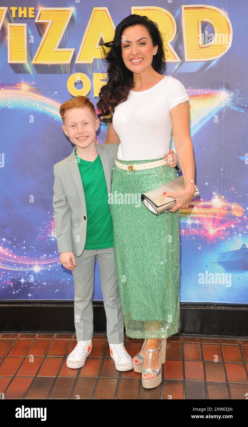 London, UK. 18th Aug, 2024. Catherine Harrison with her son at the "The ...