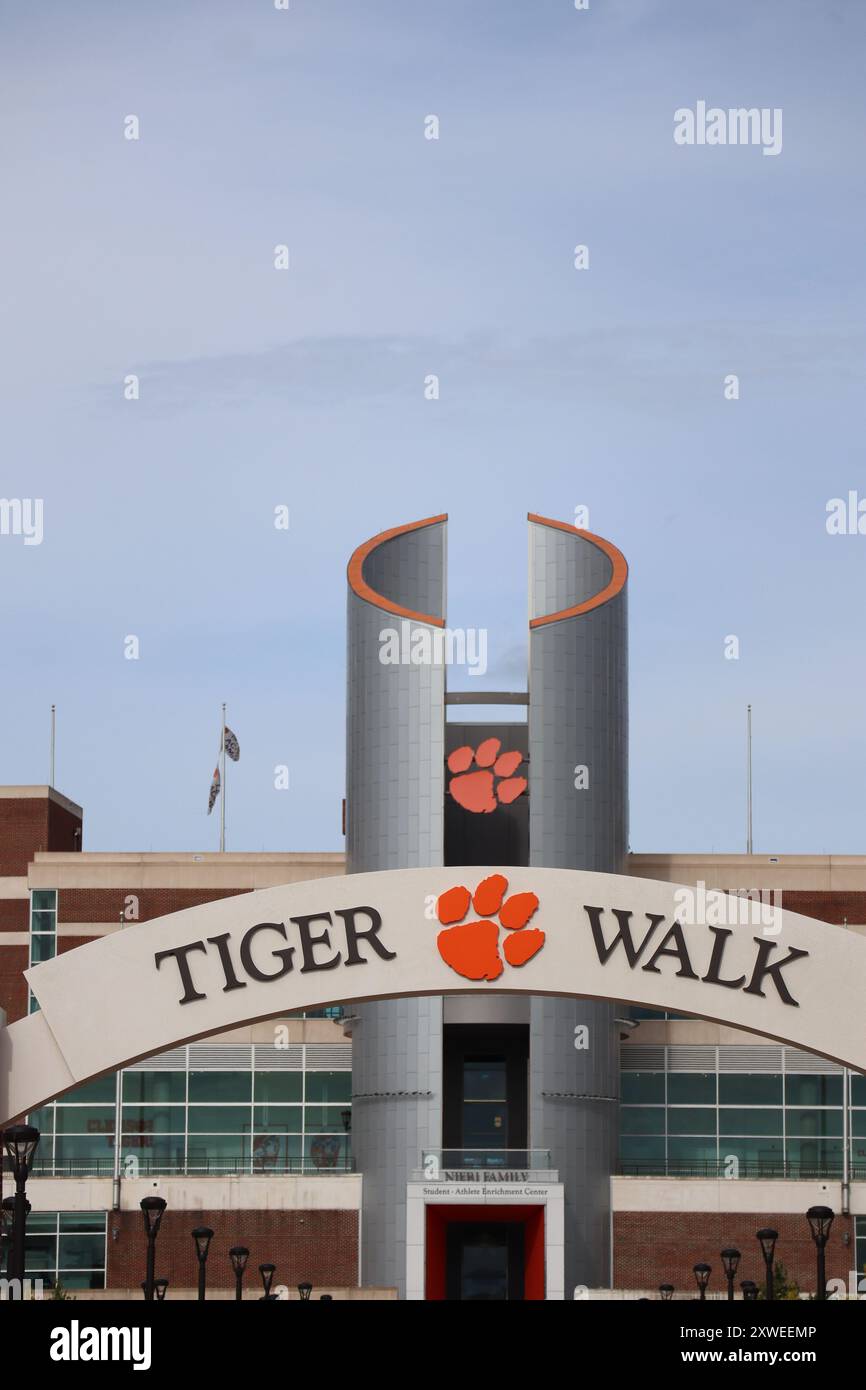 Clemson University, Memorial Stadium's Tiger Walk Stock Photo - Alamy