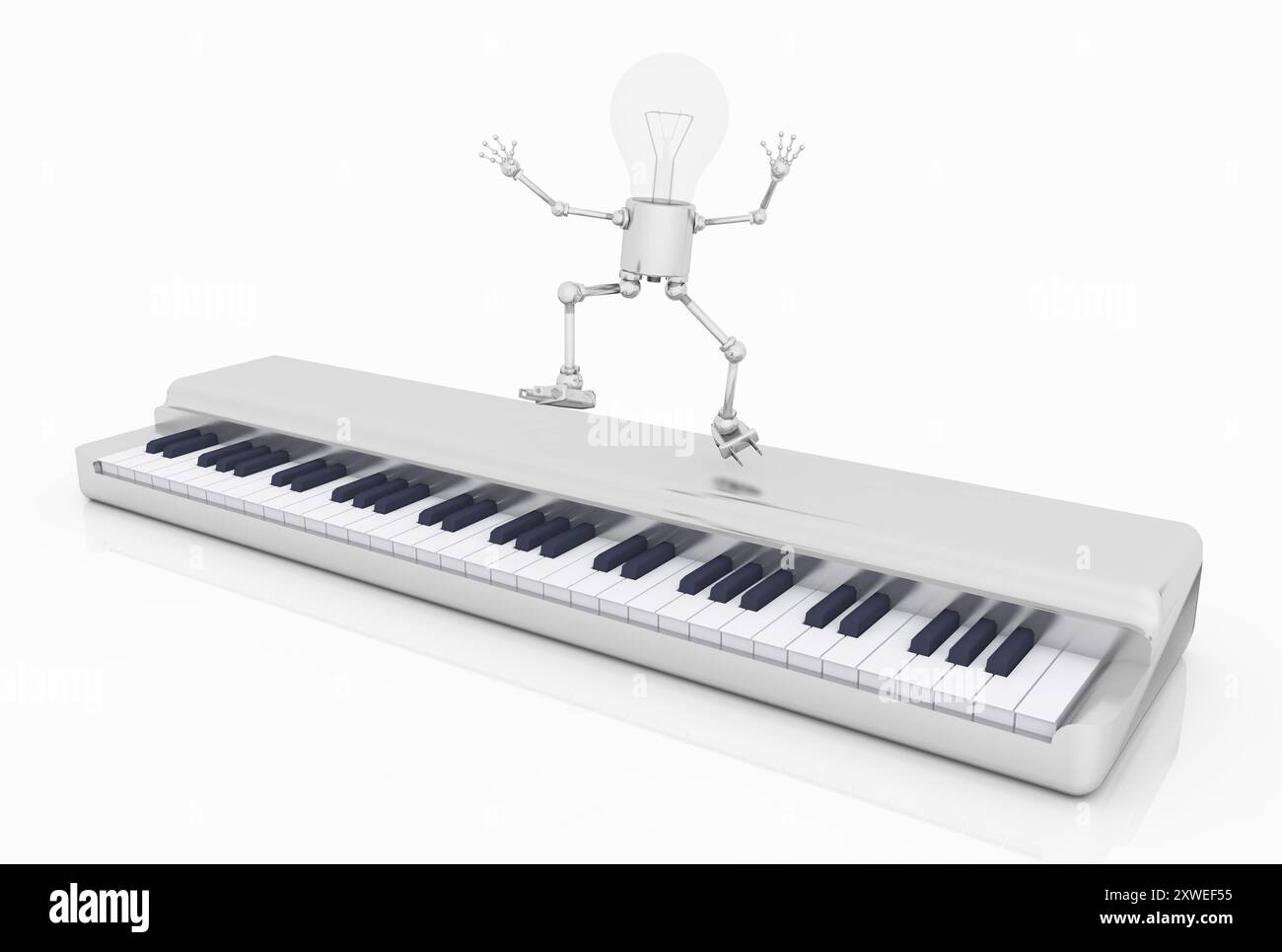 Figure piano music instrument Cut Out Stock Images & Pictures - Alamy