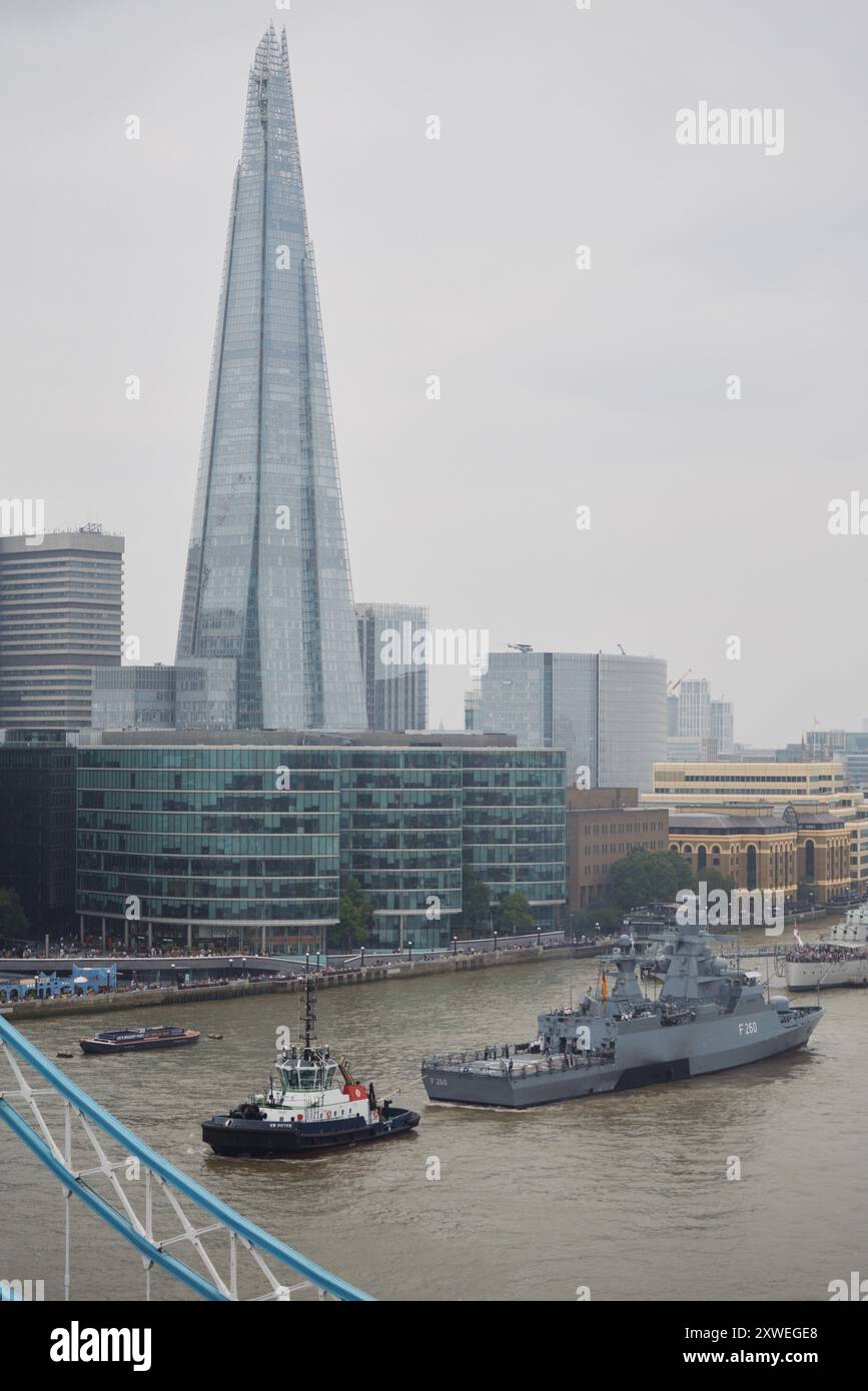 LONDON - UNITED KINGDOM - AUGUST 19: A Braunschweig (F260), the lead ...