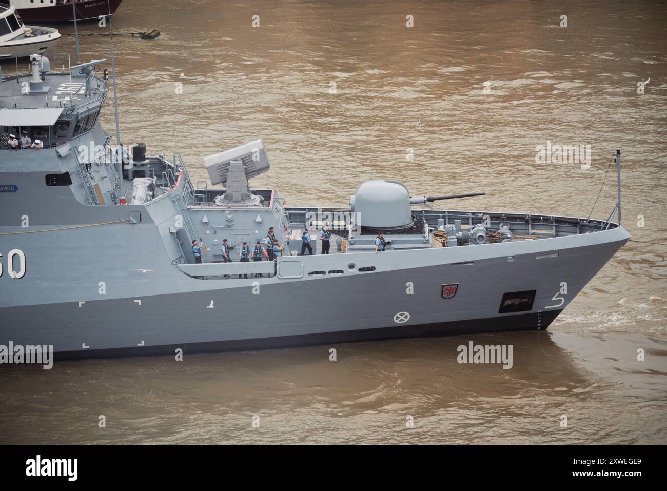 LONDON - UNITED KINGDOM - AUGUST 19: A Braunschweig (F260), the lead ...