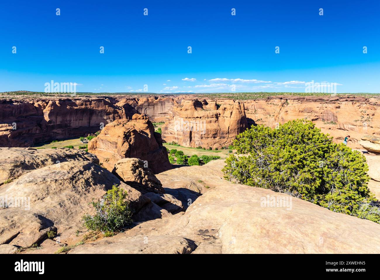 View of Canyon De Chelly from the Junction Overlook viewpoint, Arizona ...