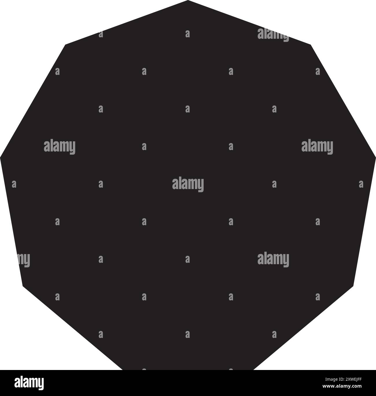 Nonagon silhouette hi-res stock photography and images - Alamy