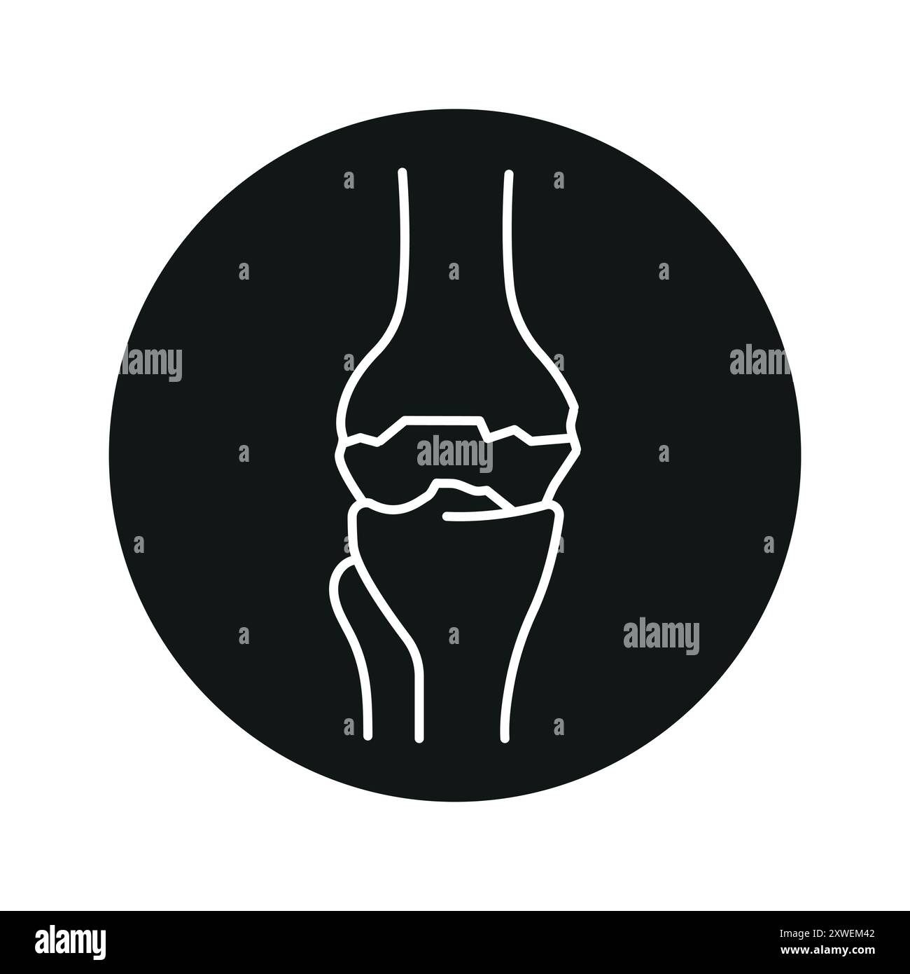 Arthritis line black icon. Human disease sign for web page, mobile app ...