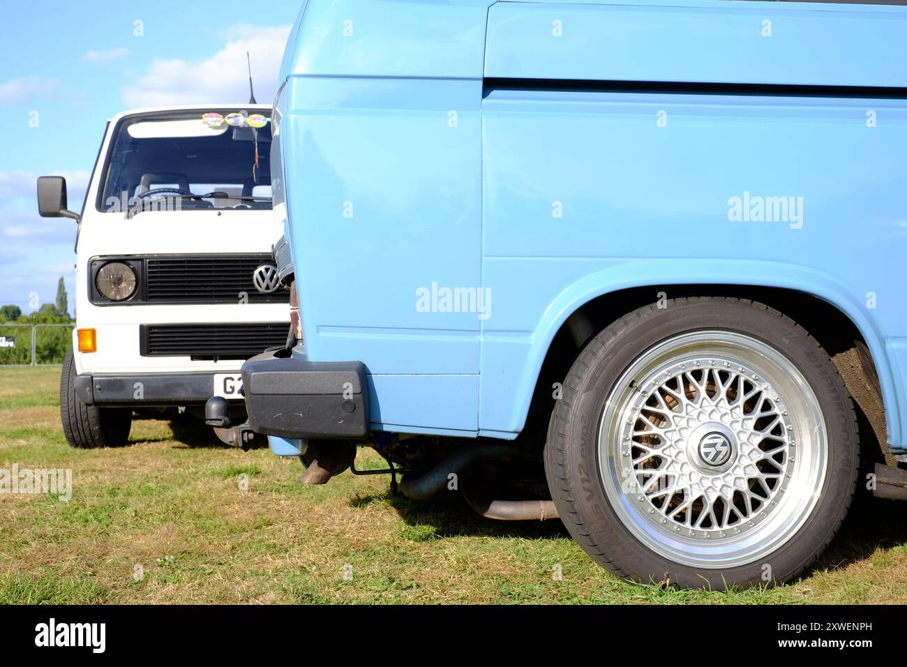 VW T25 T3 transporter campervan vehicle meet at Upton Upon Severn ...