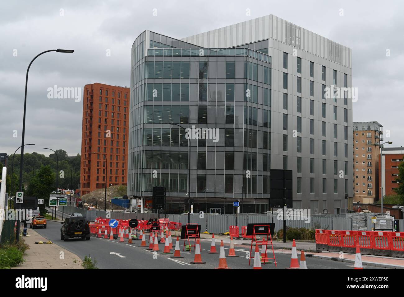 Dutch style roundabout in Sheffield under construction at West Bar ...