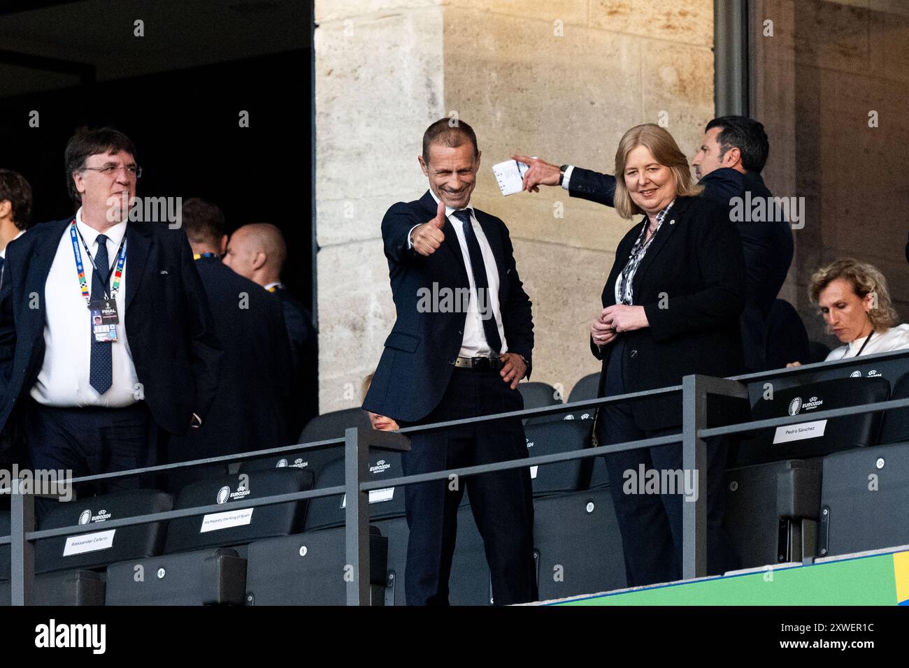 Aleksander Ceferin (UEFA Praesident), Baerbel Bas (SPD ...