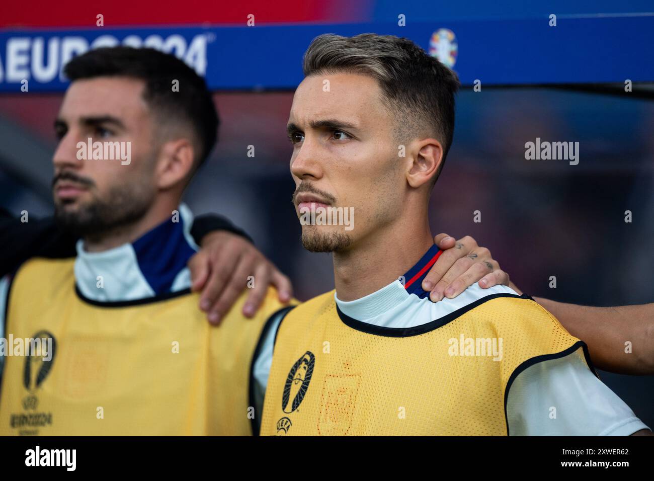 Alejandro Grimaldo (Spanien, #12) auf der Ersatzbank, GER, Spain (ESP ...