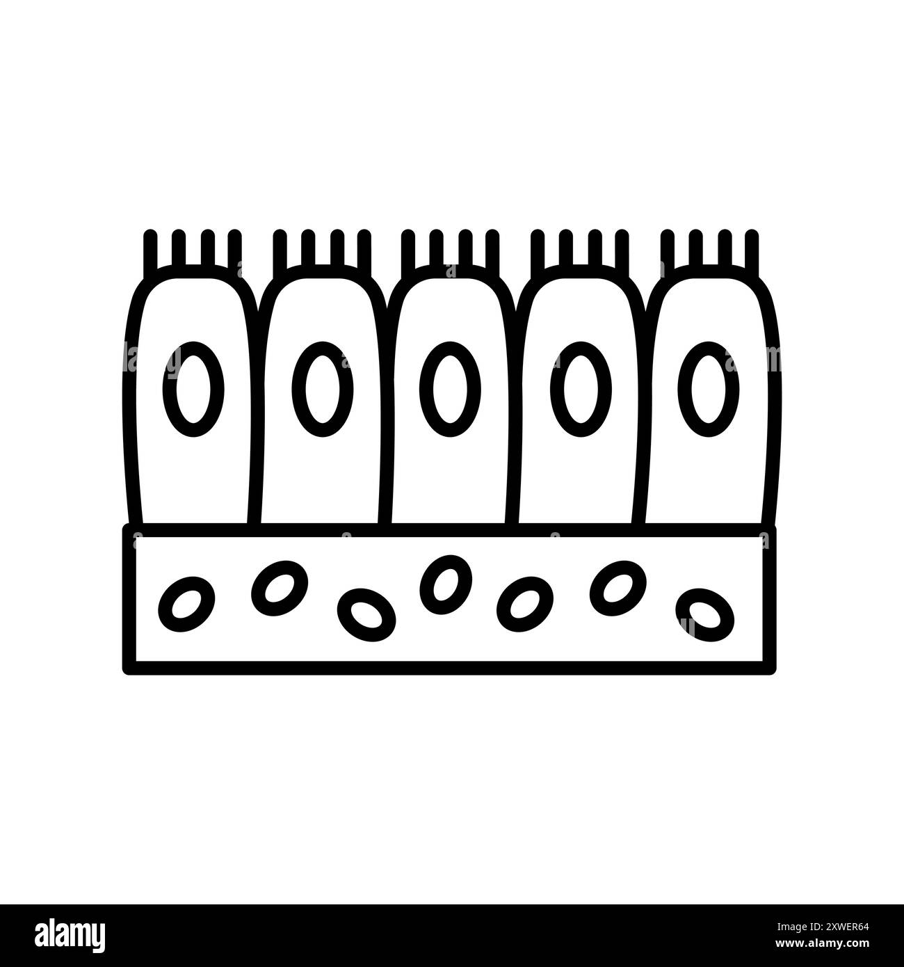 Normal gut line black icon. Sign for web page, mobile app, button, logo ...