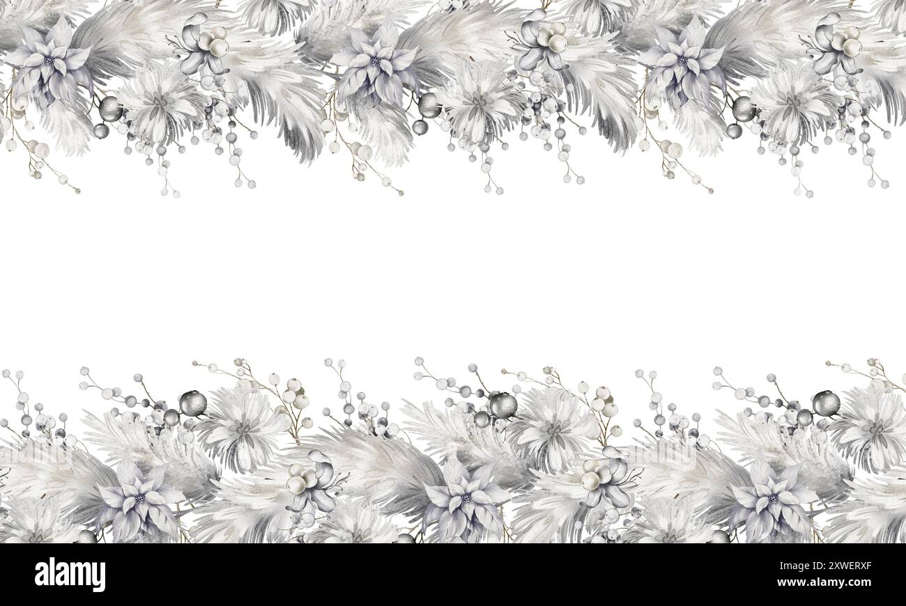 Christmas frame fir twigs hi-res stock photography and images - Alamy