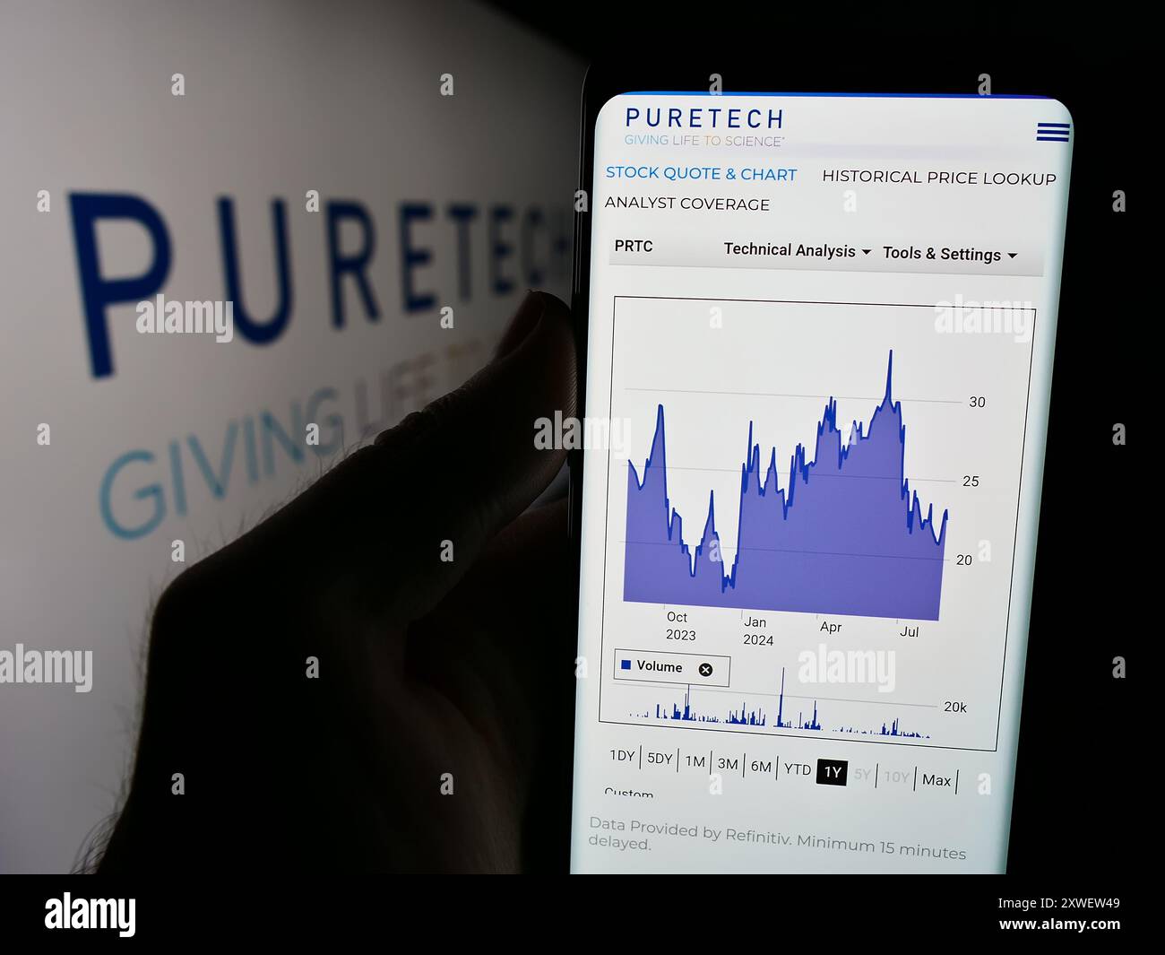 Puretech health logo hi-res stock photography and images - Alamy