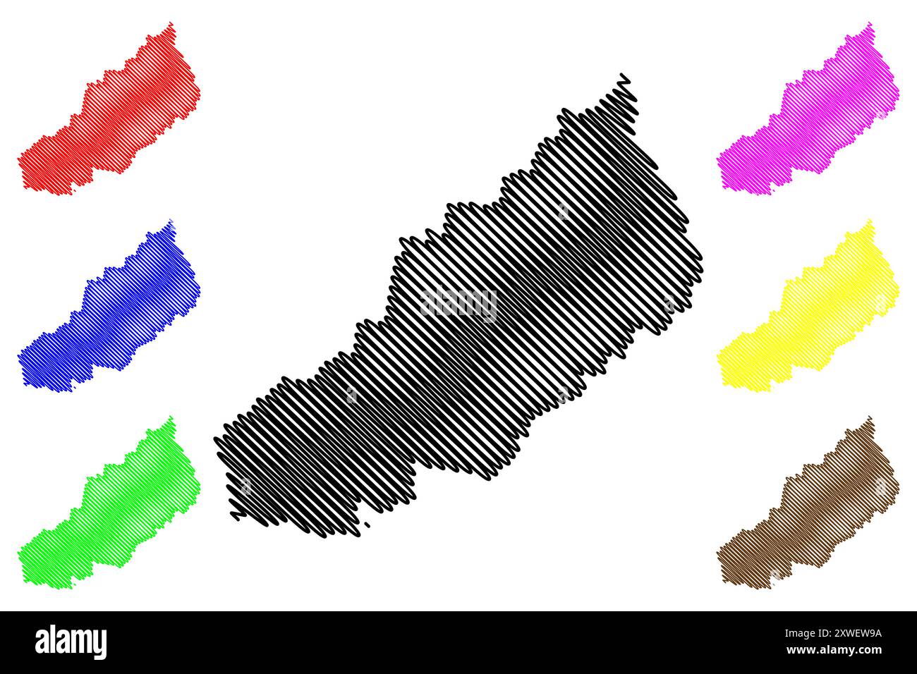 Singleton outline map hi-res stock photography and images - Alamy