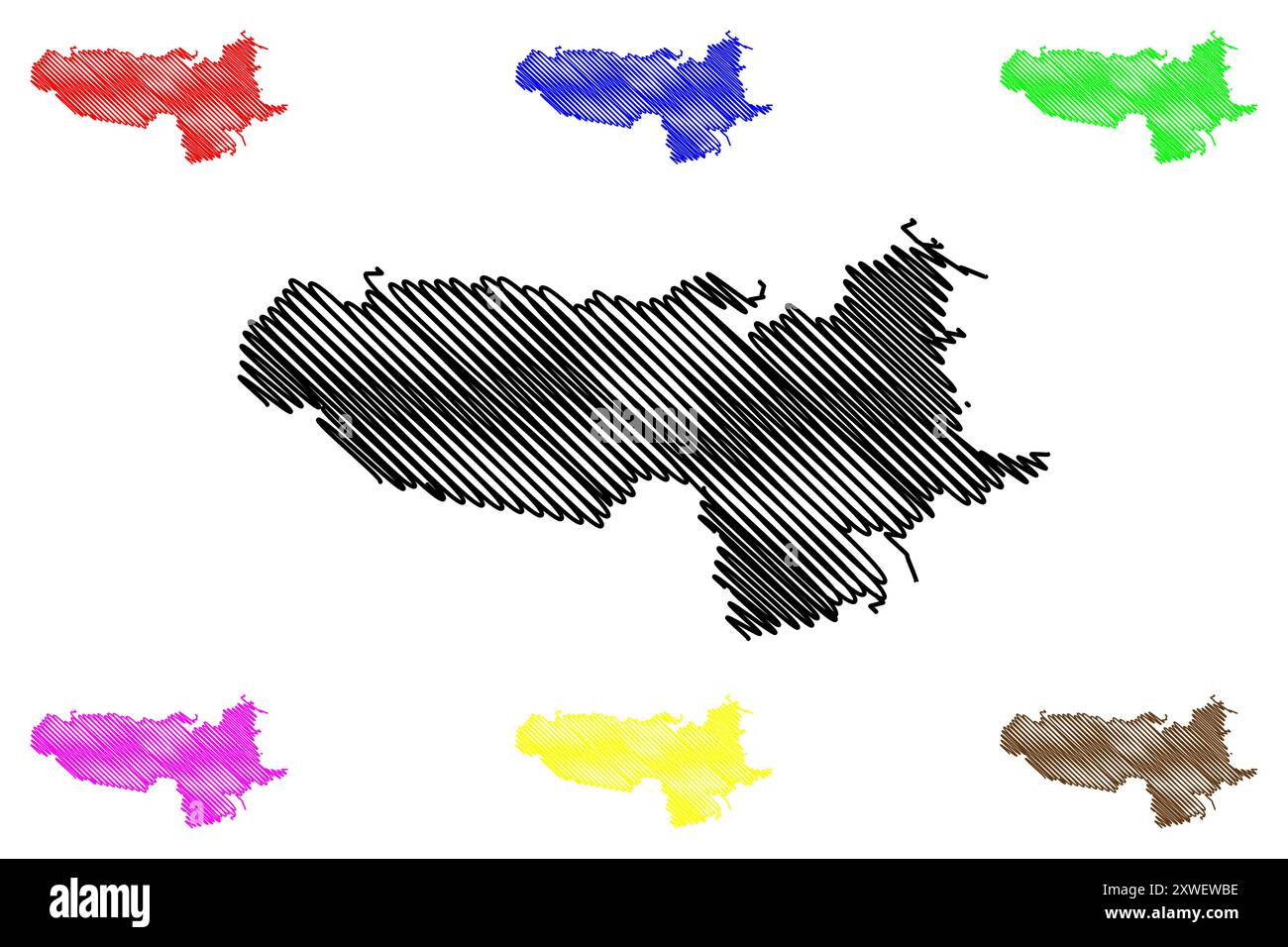 Shellharbour outline map hi-res stock photography and images - Alamy