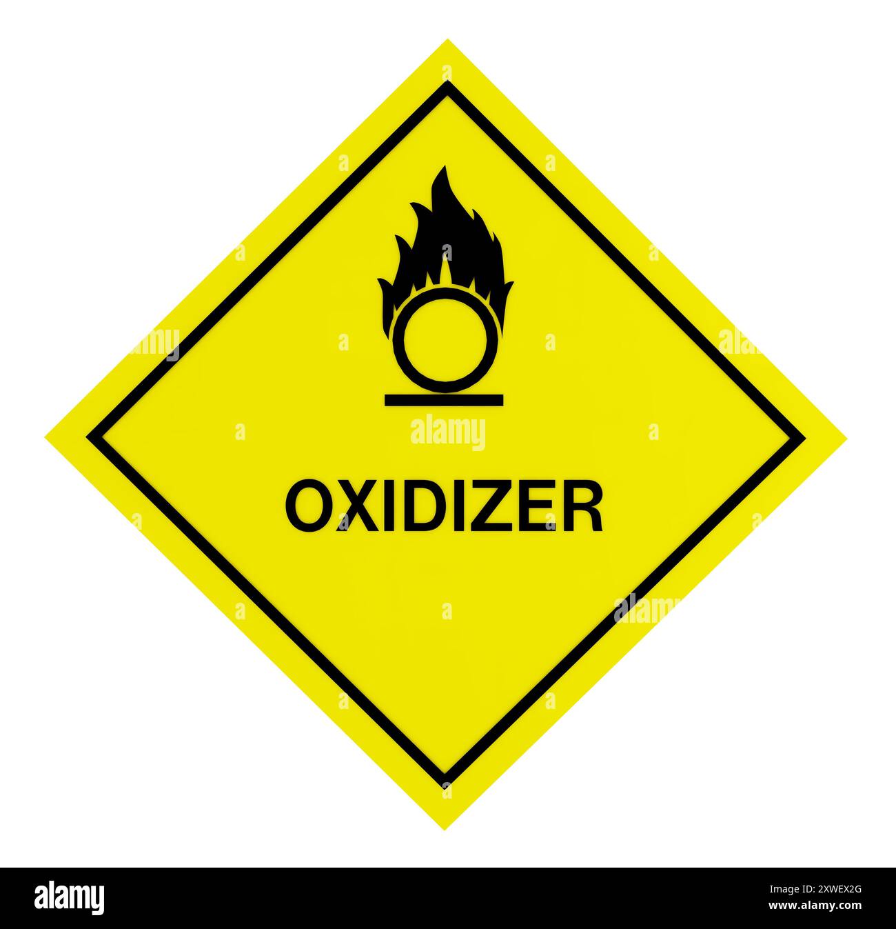 Hazard symbol Oxidizer Stock Photo - Alamy