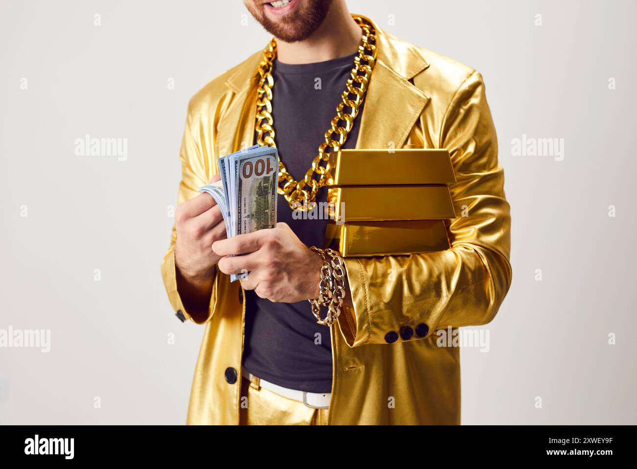 Close up man counting dollars hi-res stock photography and images - Alamy