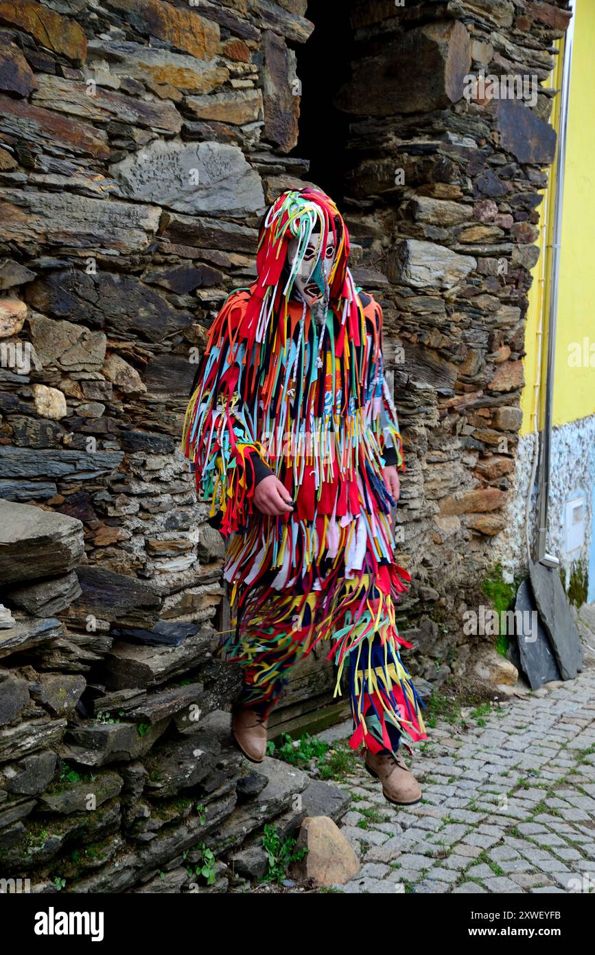 Caretos of Aveleda. Festa dos Rapazes, traditional mask of Aveleda ...