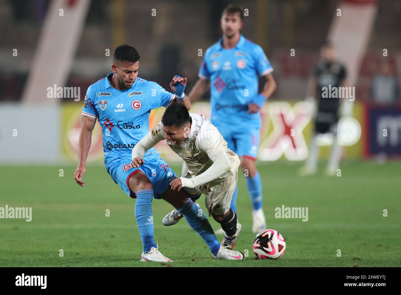 Lima, Peru. 16th Aug, 2024. Jairo Concha of Universitario de Deportes ...