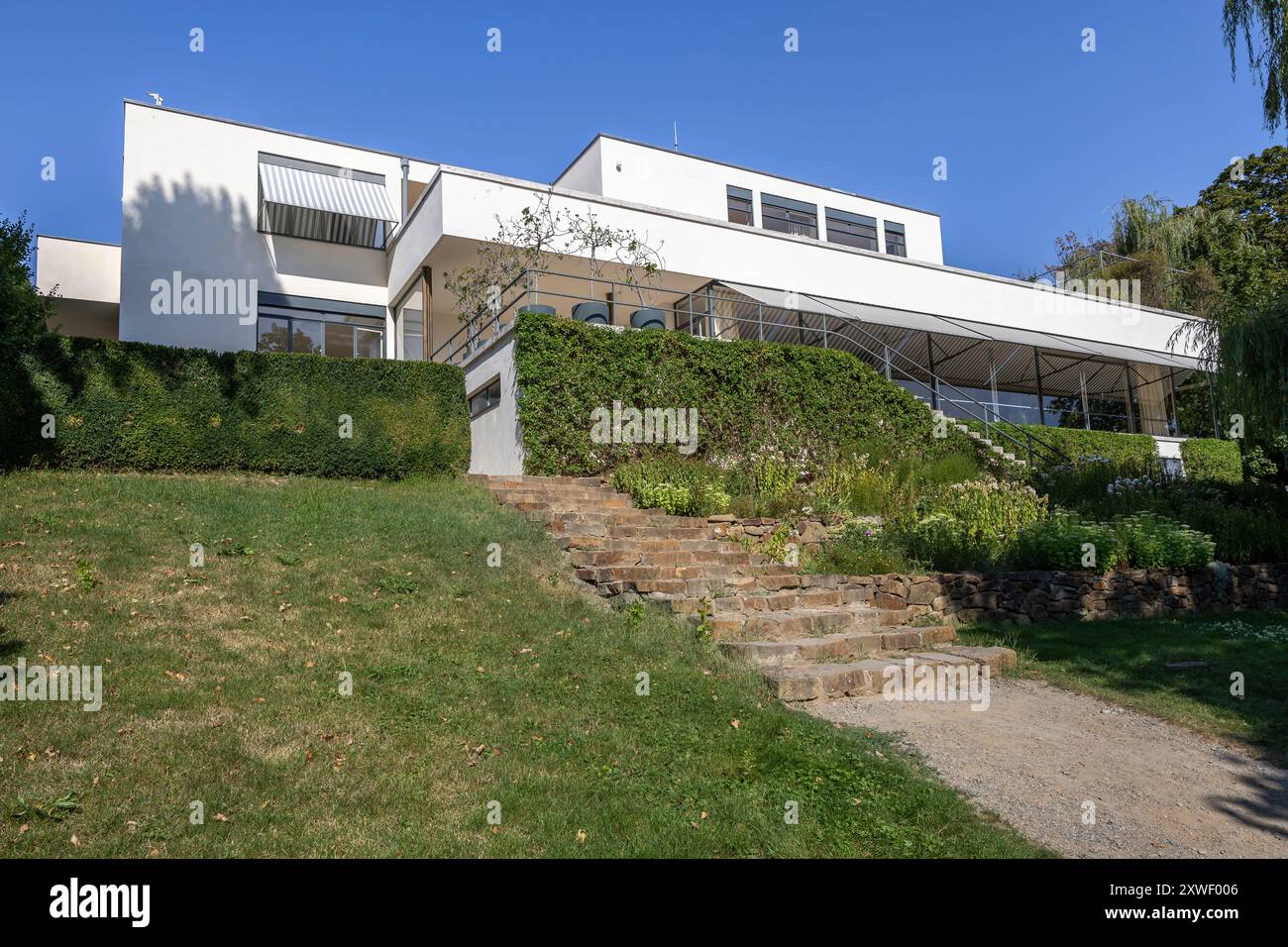 The Tugendhat Villa in Brno, Czech Republic, designed by the architect ...