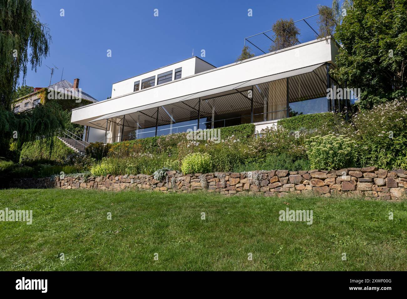 The Tugendhat Villa in Brno, Czech Republic, designed by the architect ...