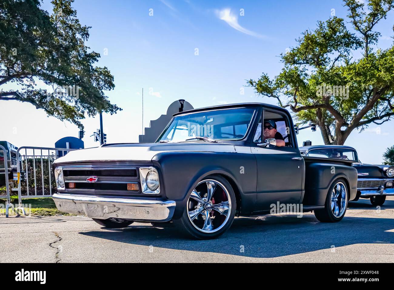 Gulfport, MS - October 02, 2023: Low perspective front corner view of a ...