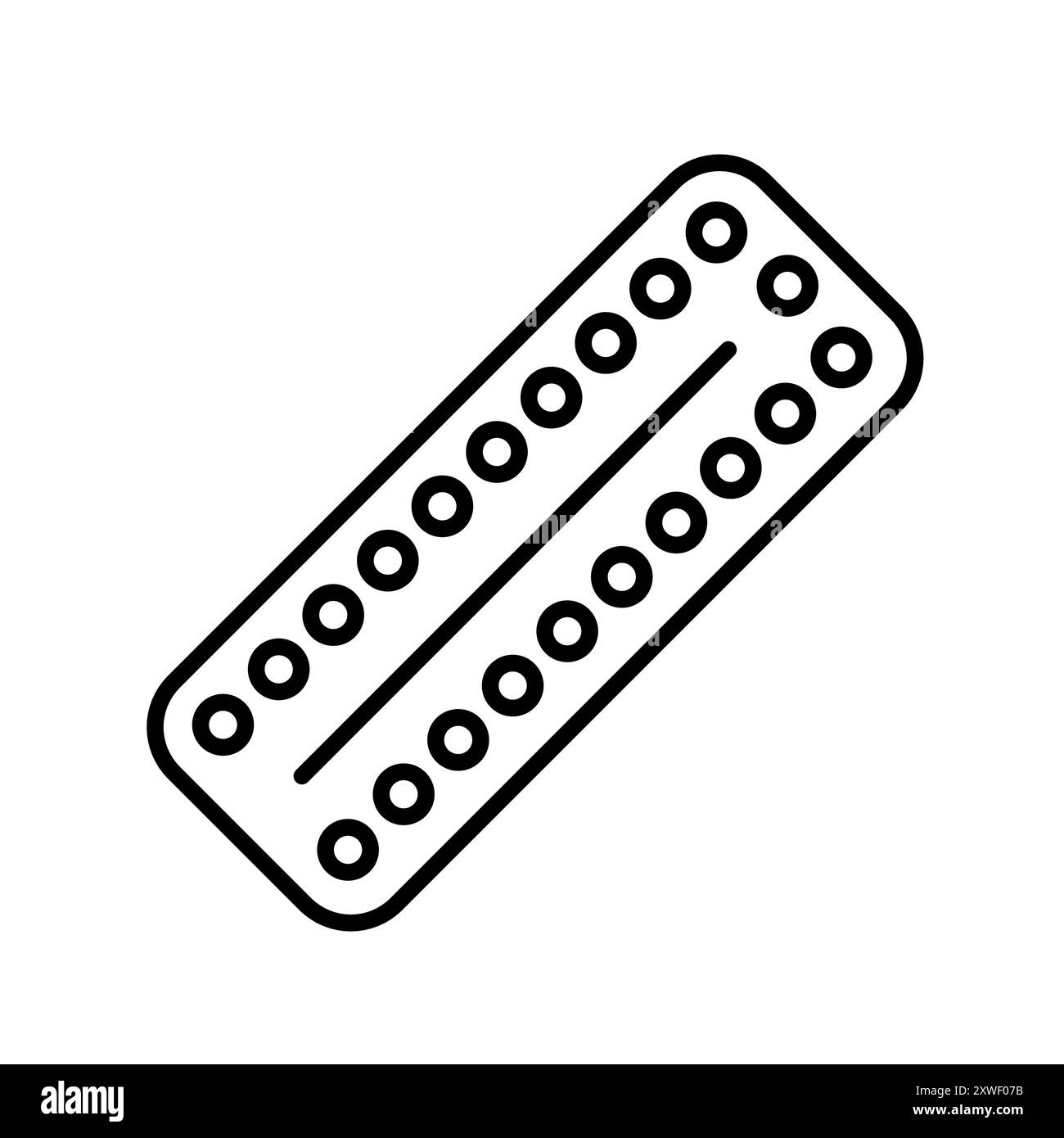 Female birth control illustration Black and White Stock Photos & Images ...