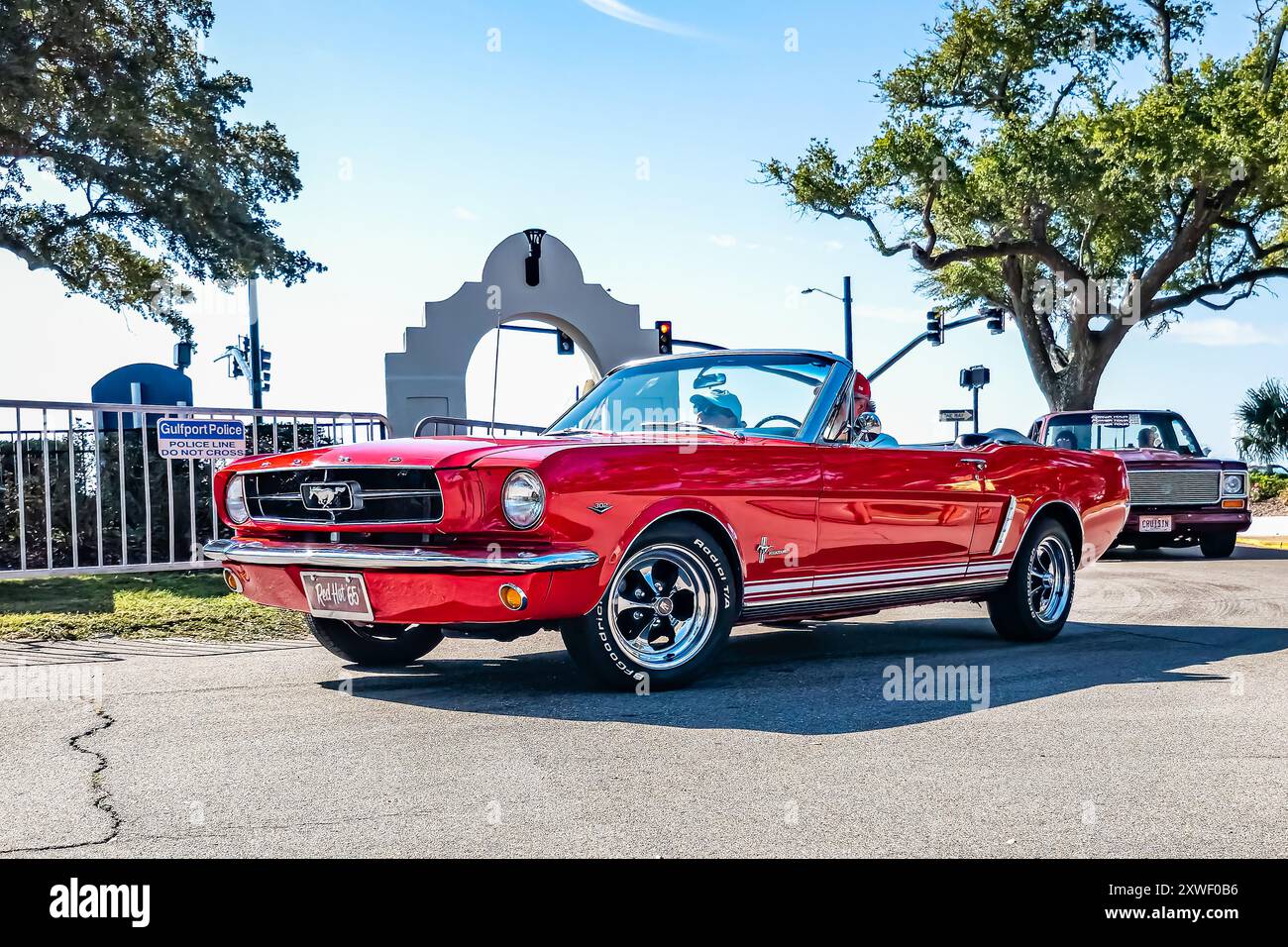 Gulfport, MS - October 02, 2023: Low perspective front corner view of a ...