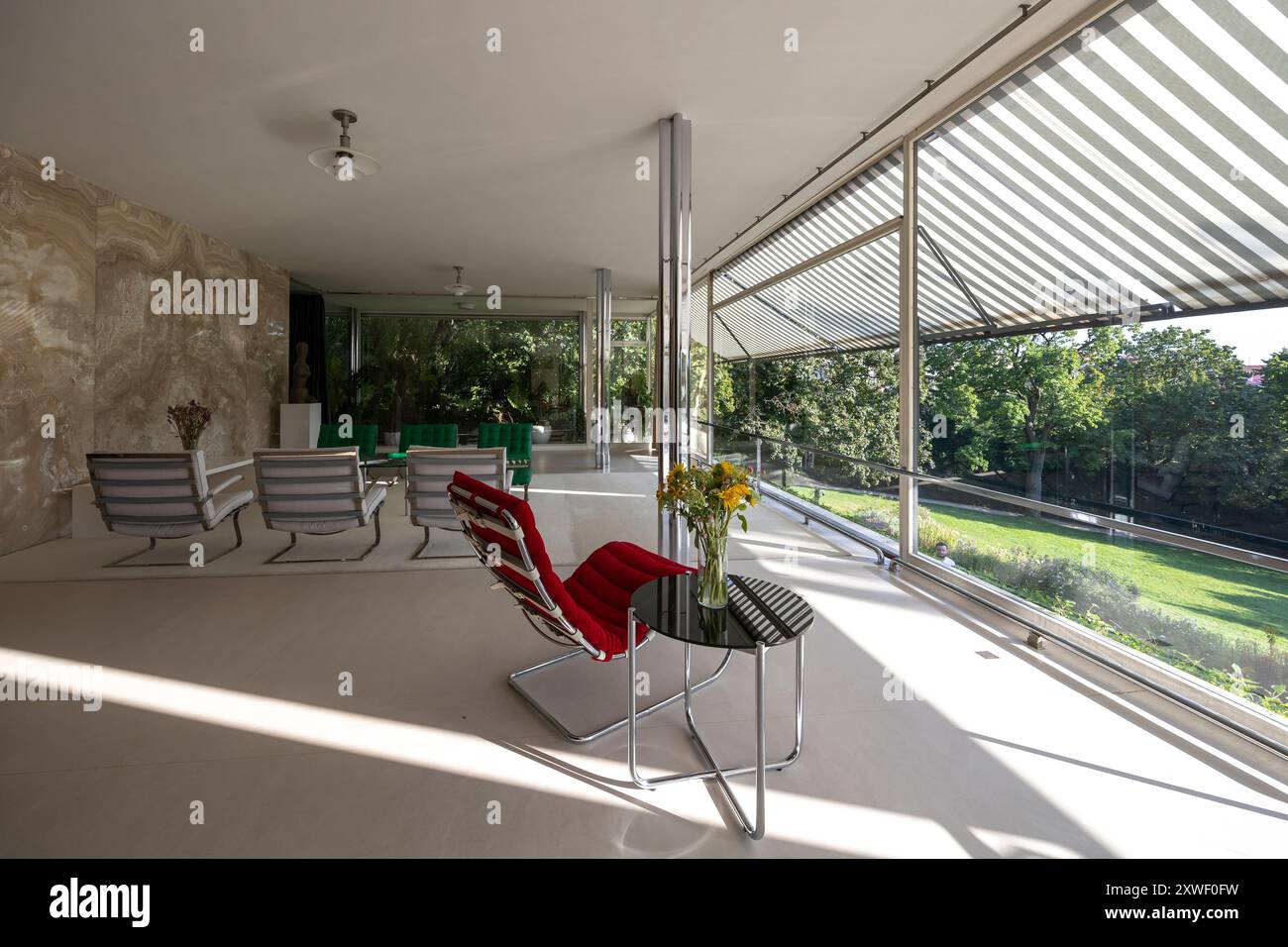 The Tugendhat Villa in Brno, Czech Republic, designed by the architect ...