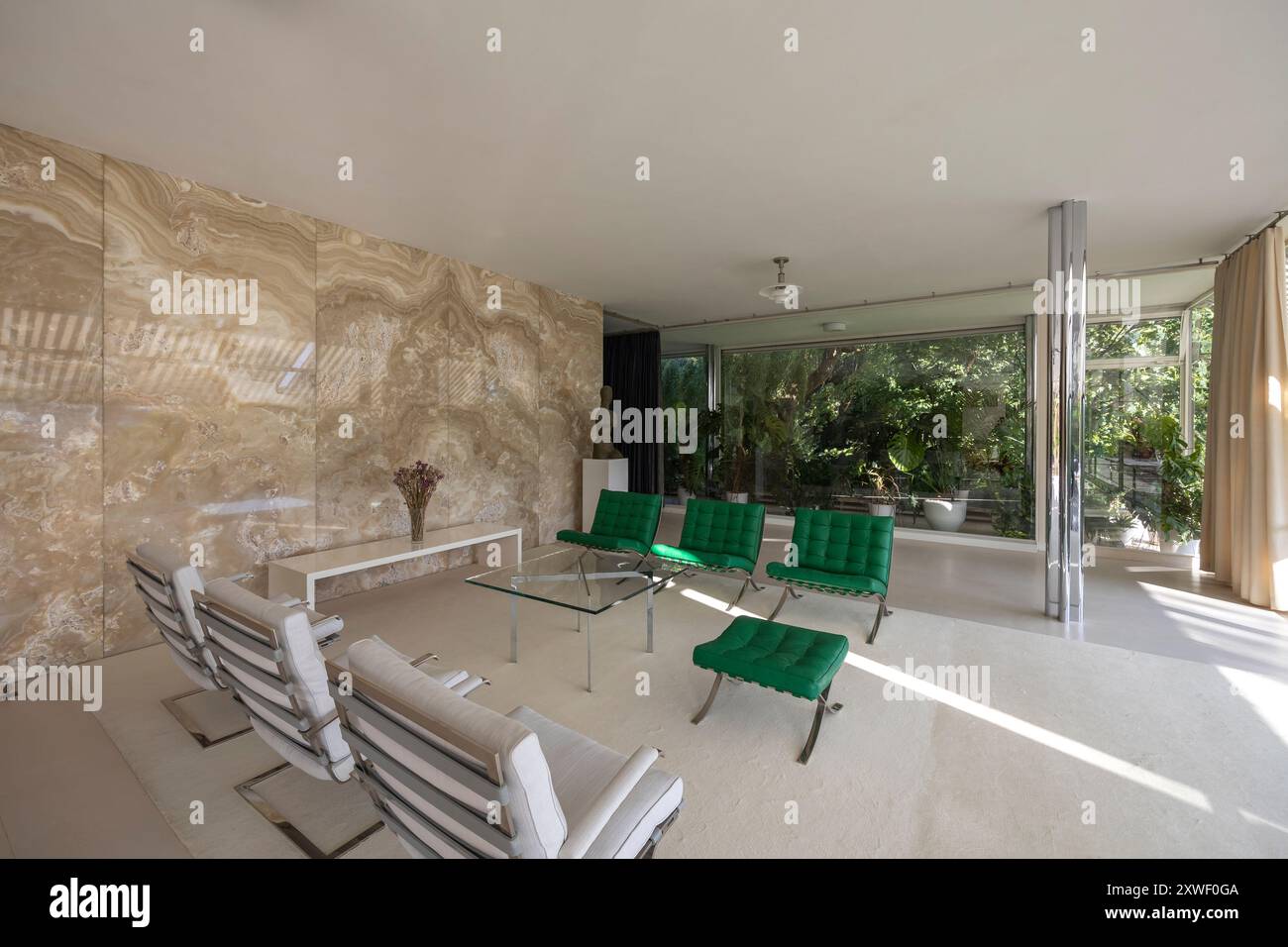 The Tugendhat Villa in Brno, Czech Republic, designed by the architect ...