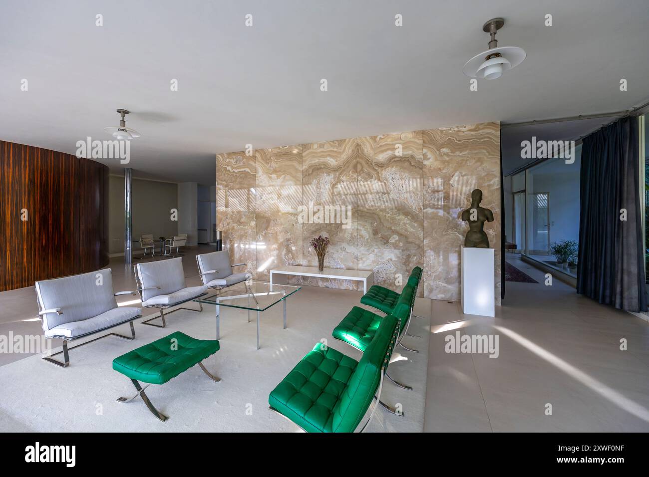 The Tugendhat Villa in Brno, Czech Republic, designed by the architect ...