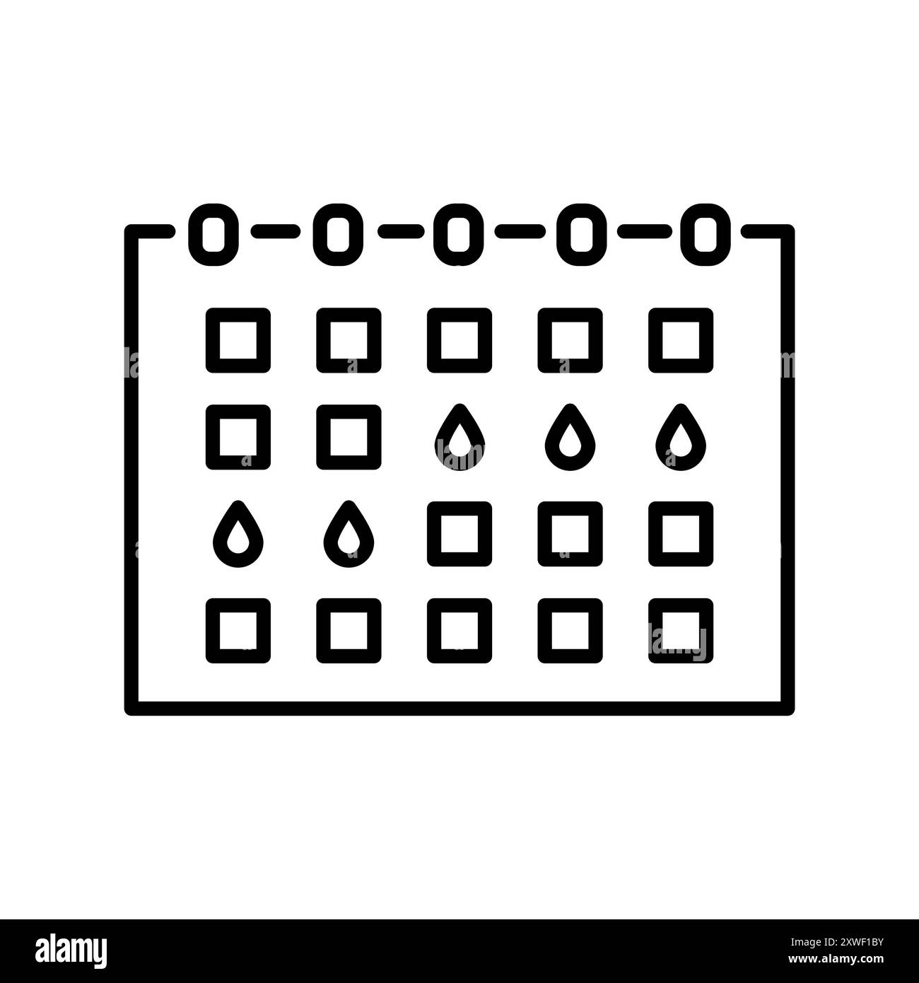 Menstrual calendar Black and White Stock Photos & Images - Alamy