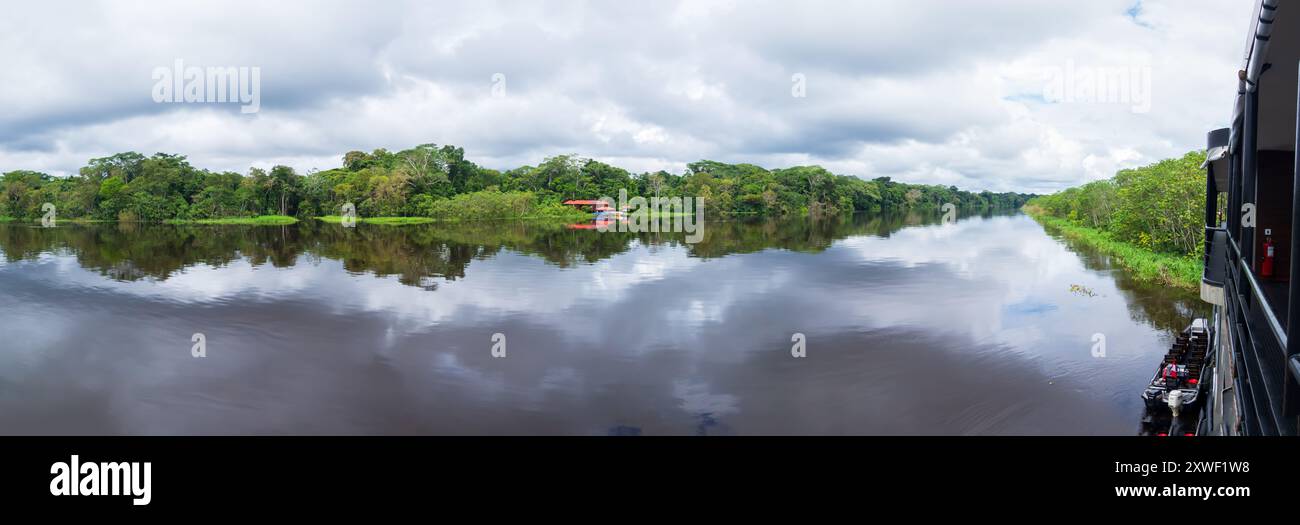 Checkpoint at the entrance to Reserva Nacional Pacaya Samiria from the ...