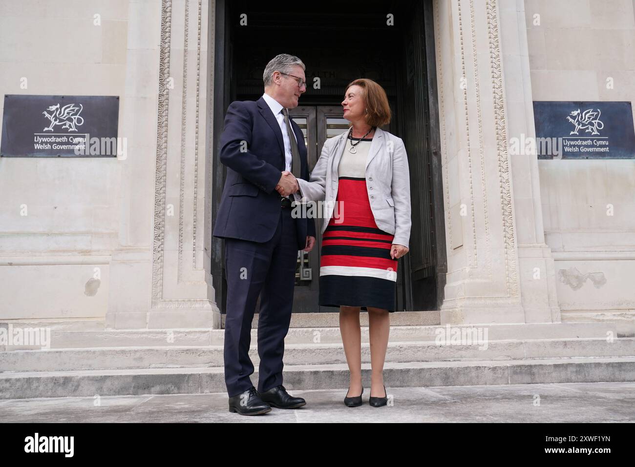 Prime Minister Sir Keir Starmer meeting First Minister of Wales Eluned ...