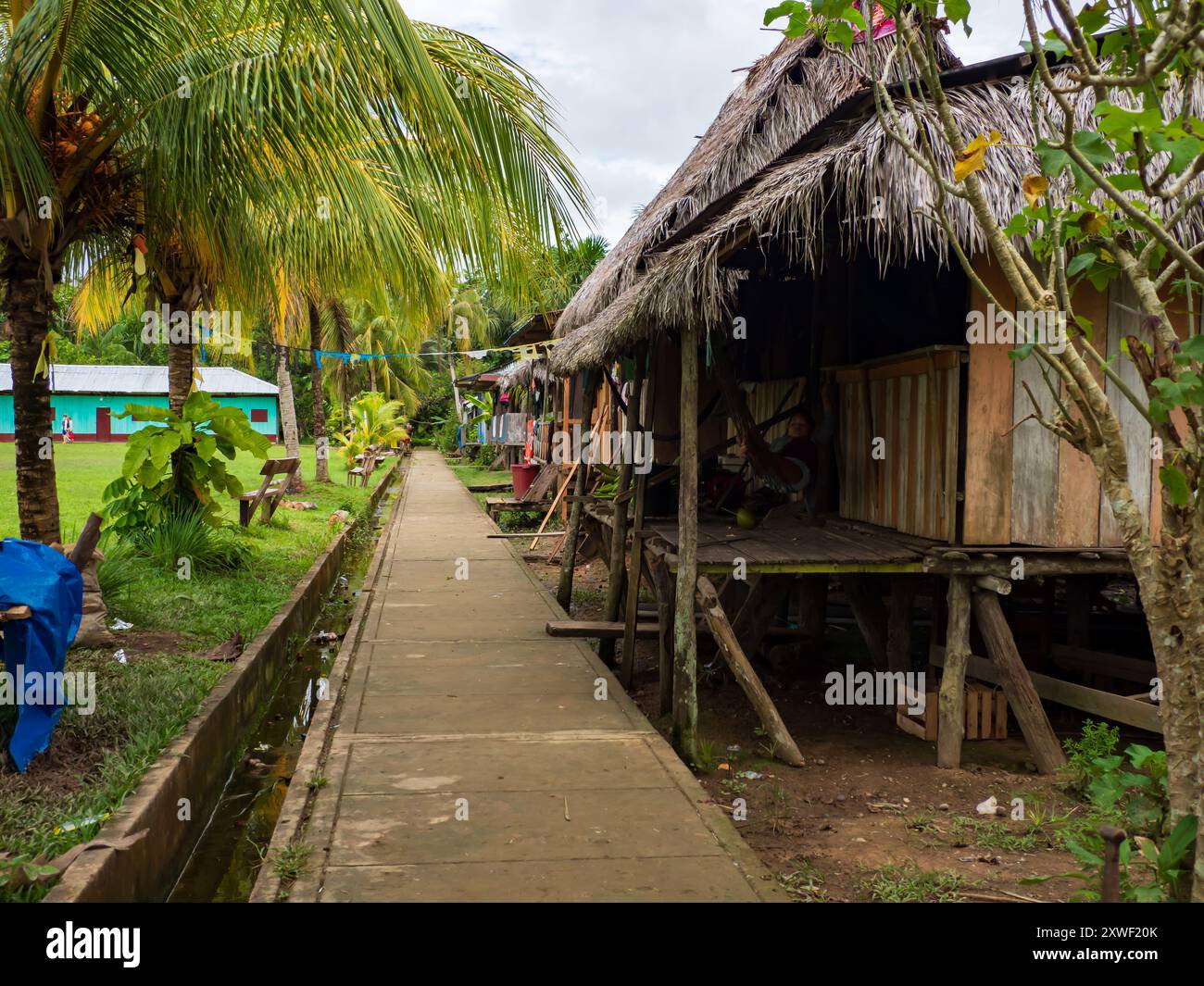 Comunidad 20 de Enero, Peru - Apr 14, 2022: Village in Yanayacu River ...