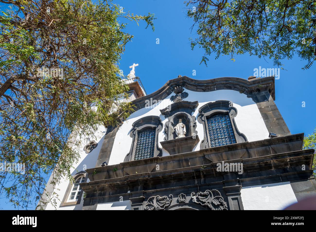 The church of Our Lady of Monte, in the suburb of Monte, Funchal ...