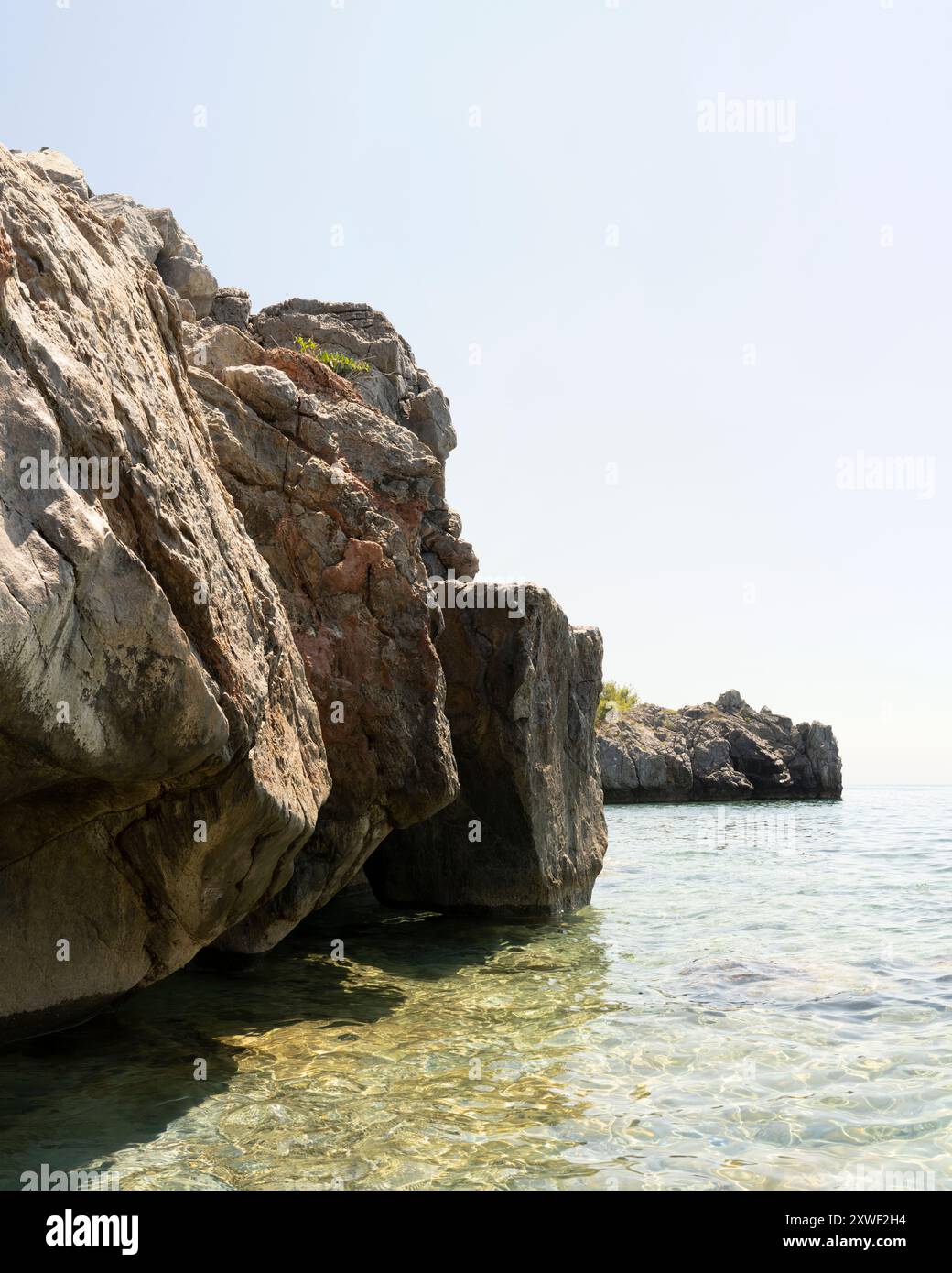 The rocky coast of Kassandra island in Greece Stock Photo - Alamy